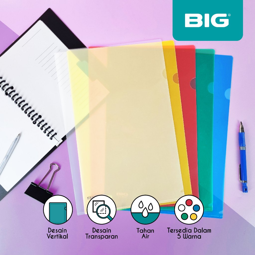 Jual 1 Pcs BIG Map L F4 Folio Plastik Transparan Clear Sleeves BIG MF ...