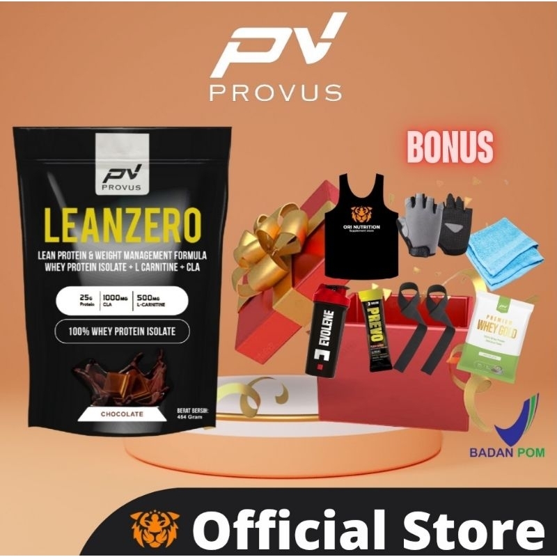 Jual PROVUS Lean Zero 1lbs Whey Protein Isolate Fatburner 1 lb Leanzero ...