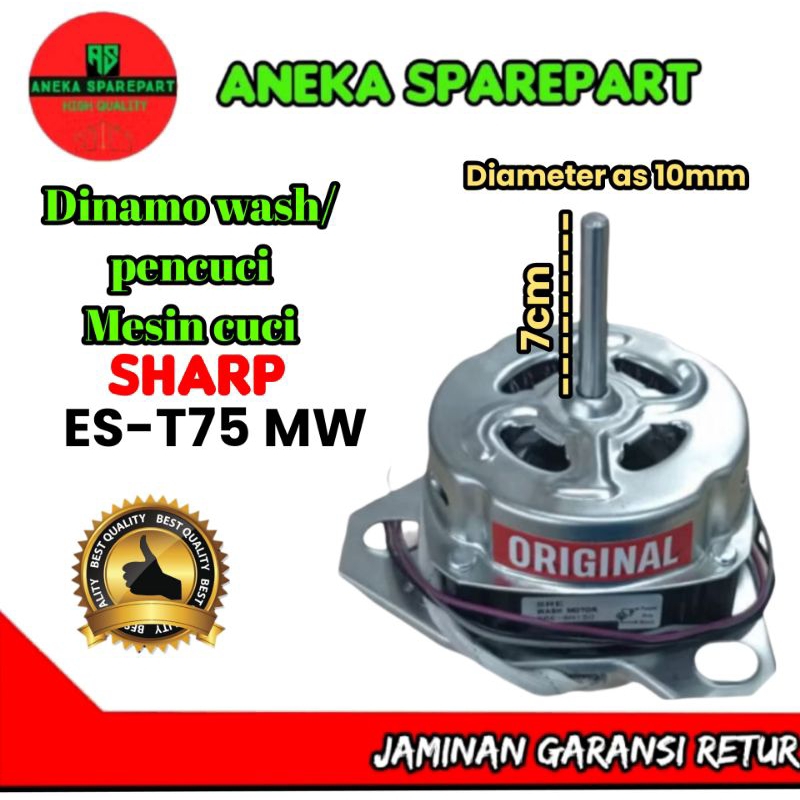Jual MOTOR PENCUCI/DINAMO PENCUCI MESIN CUCI SHARP ES-T 75 MW ORIGINAL ...