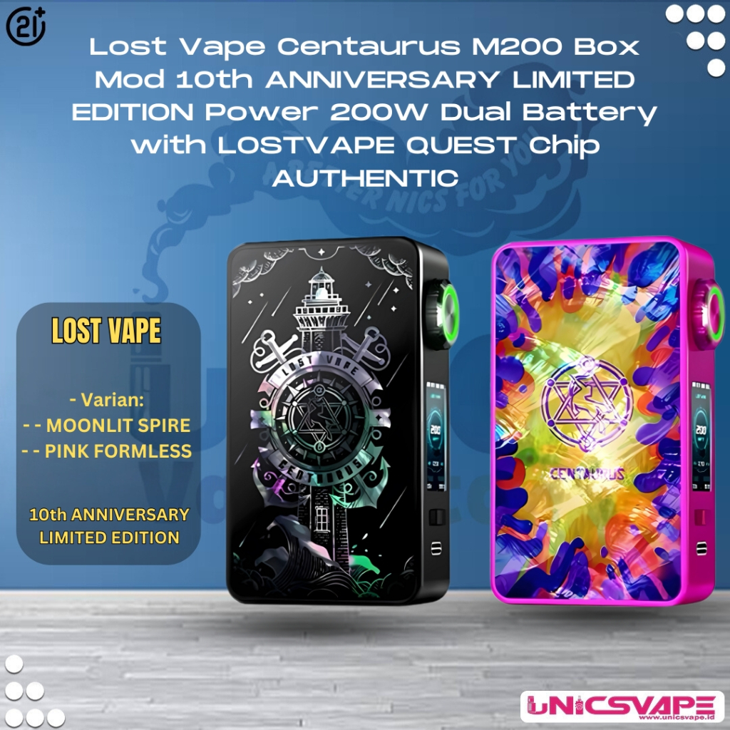 Jual Lost Vape Centaurus M200 Box Mod 10th ANNIVERSARY LIMITED EDITION ...