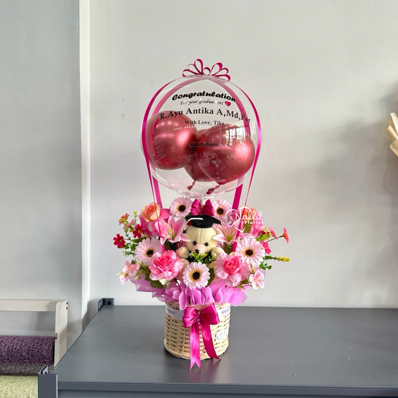 Jual Buket Balon wisuda artificial / Buket Murah Palembang | Shopee ...