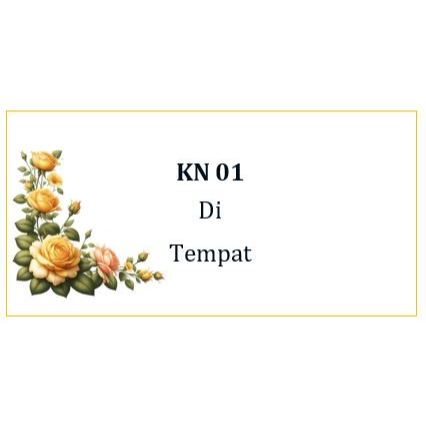 Jual Cetak Label Nama Undangan 103 / Proses cepat / Motif KN 01 ...