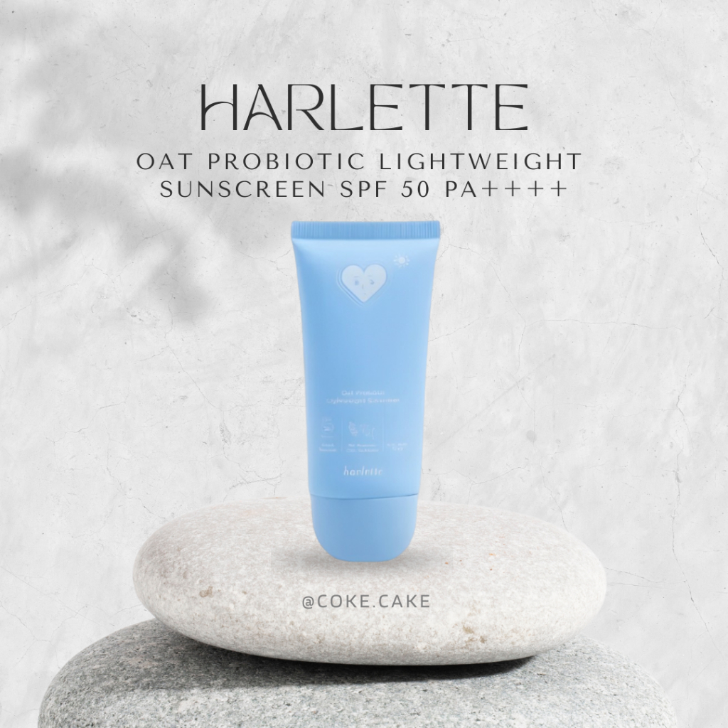 Jual HARLETTE Oat Probiotic Lightweight Sunscreen SPF 50 PA++++ 40 g ...