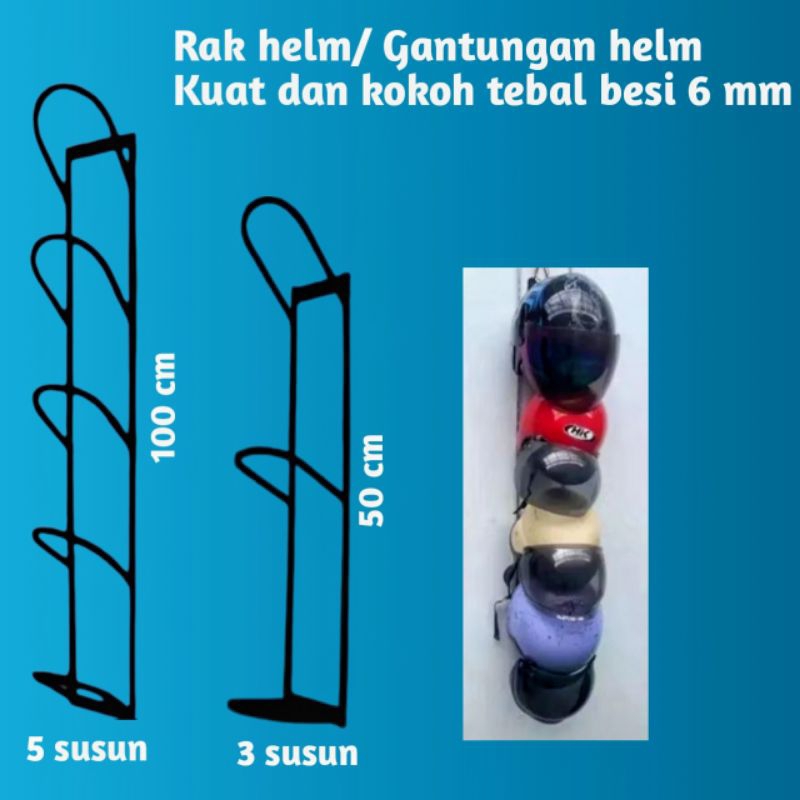 Jual Rak helm/ gantungan tempat helm bersusun | Shopee Indonesia