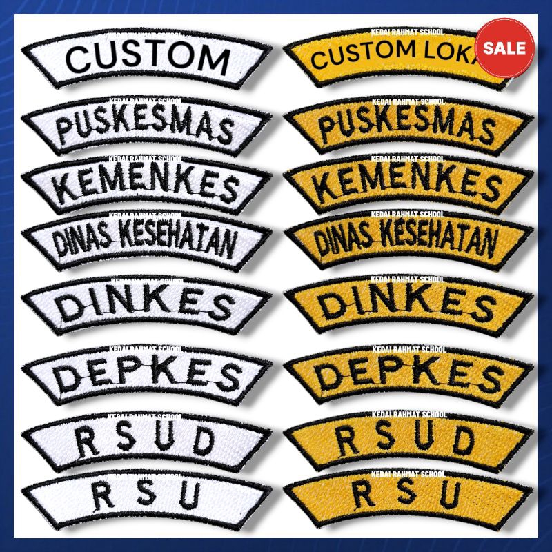 Jual [Custom Lokasi] Bet Logo Lambang Aribut Kementrian Kesehatan ...