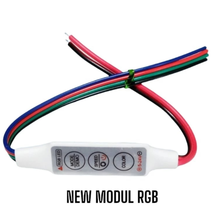 Jual NEW MODUL CONTROLLER RGB 4 KABEL 5V - 24V MODUL LED STRIP | Shopee ...