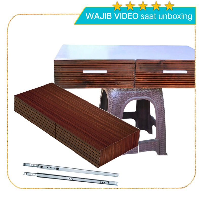 Jual Meja Rias Gantung Dinding 2 Laci Rel | Shopee Indonesia