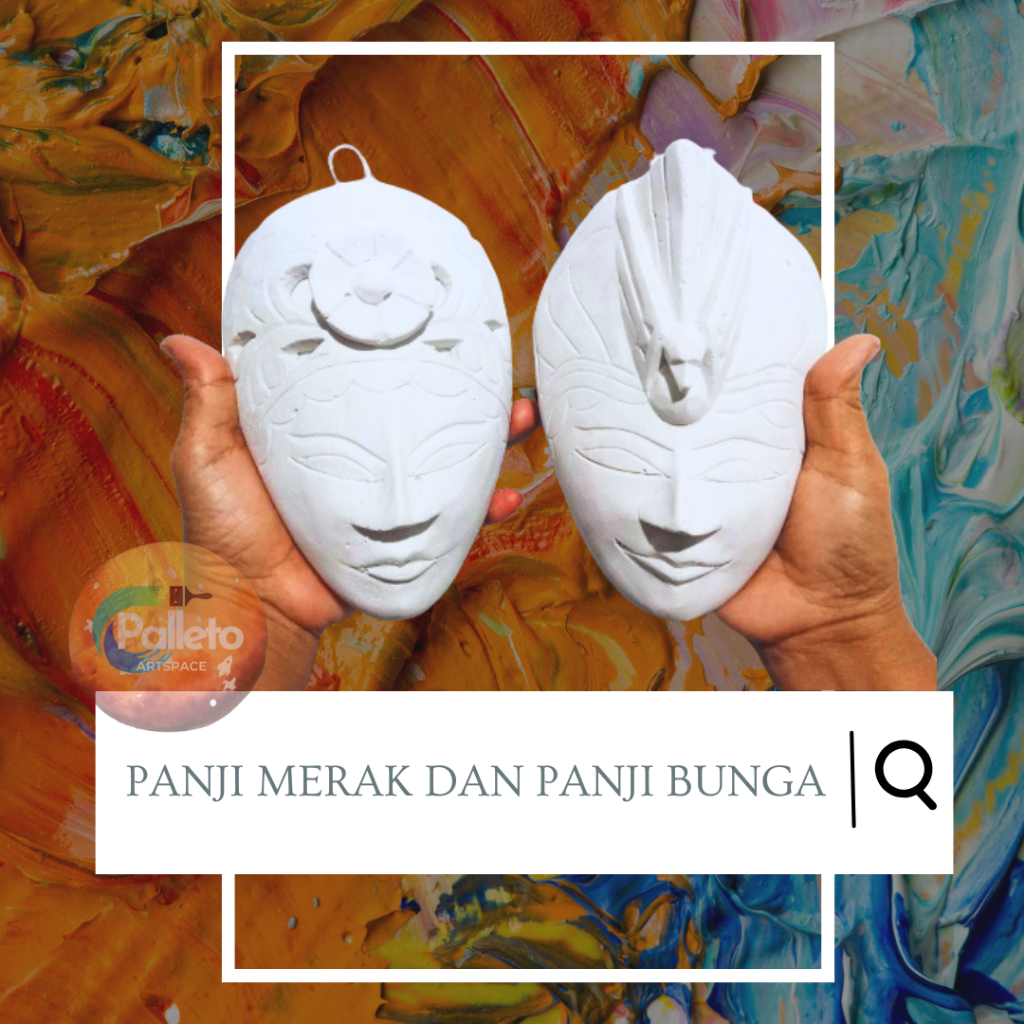 Jual TOPENG GYPSUM PANJI MERAK DAN BUNGA | Shopee Indonesia