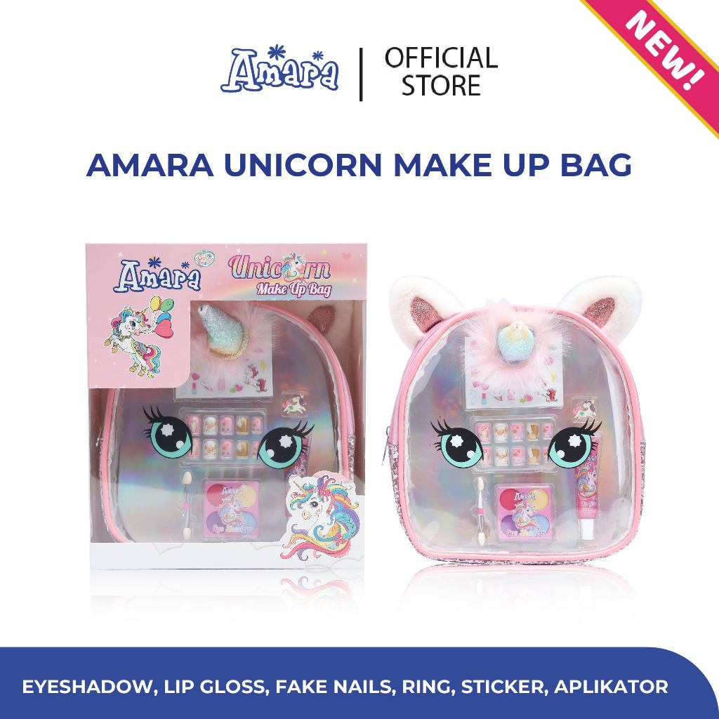 Jual Purbasari - Amara Unicorn Make Up Bag / Makeup Anak BPOM / mainan ...