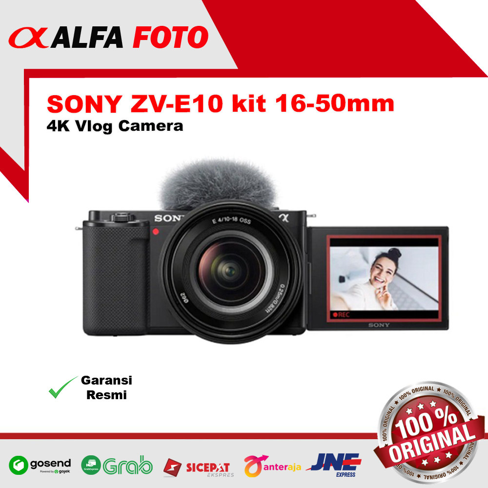 Jual Sony Alpha ZV-E10 Kit 16-50mm Mirrorless Camera - ZVE10 / ZV E10 | Shopee Indonesia