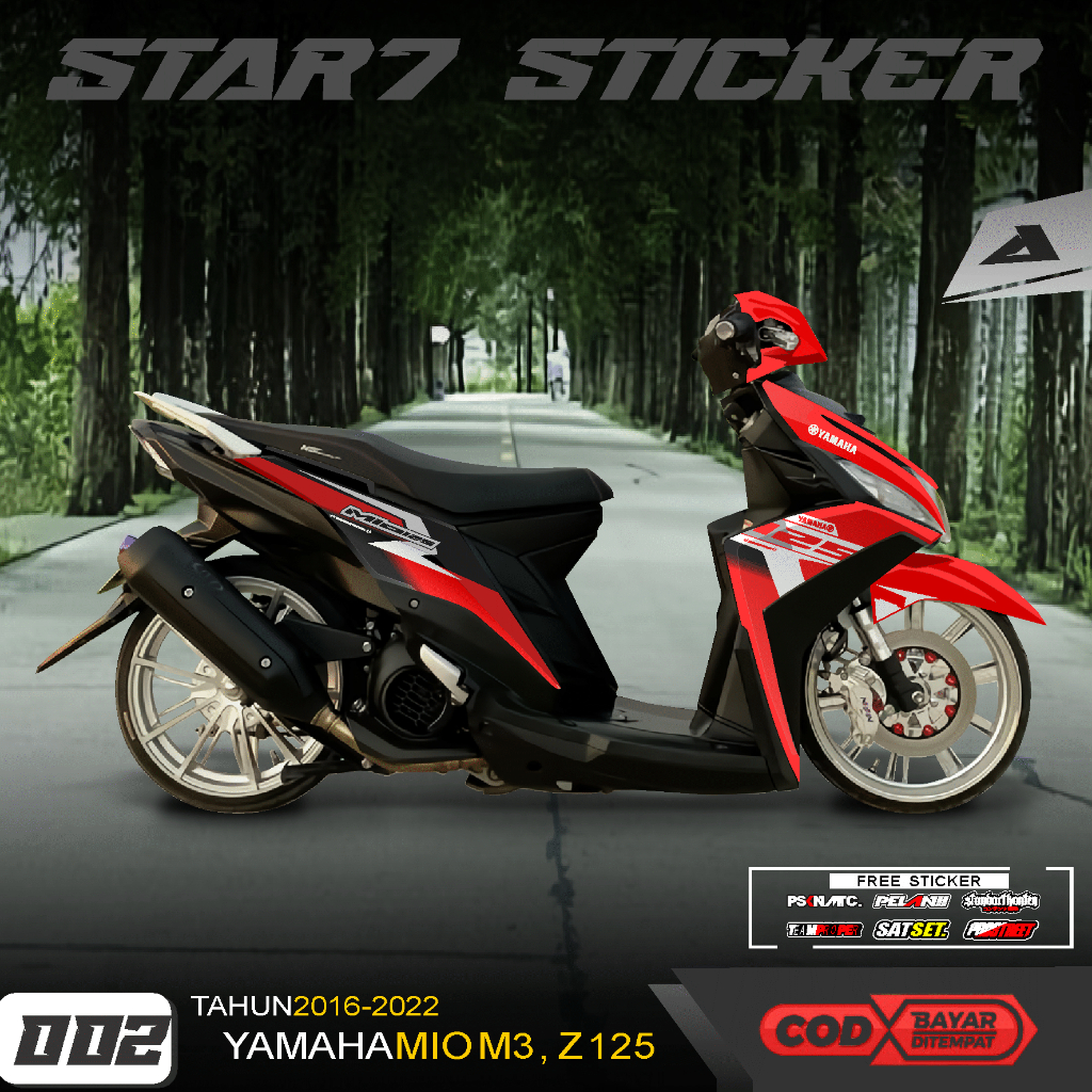 Jual DEKAL STICKER YAMAHA MIO M3 125 Full Body Sticker Fariasi ...