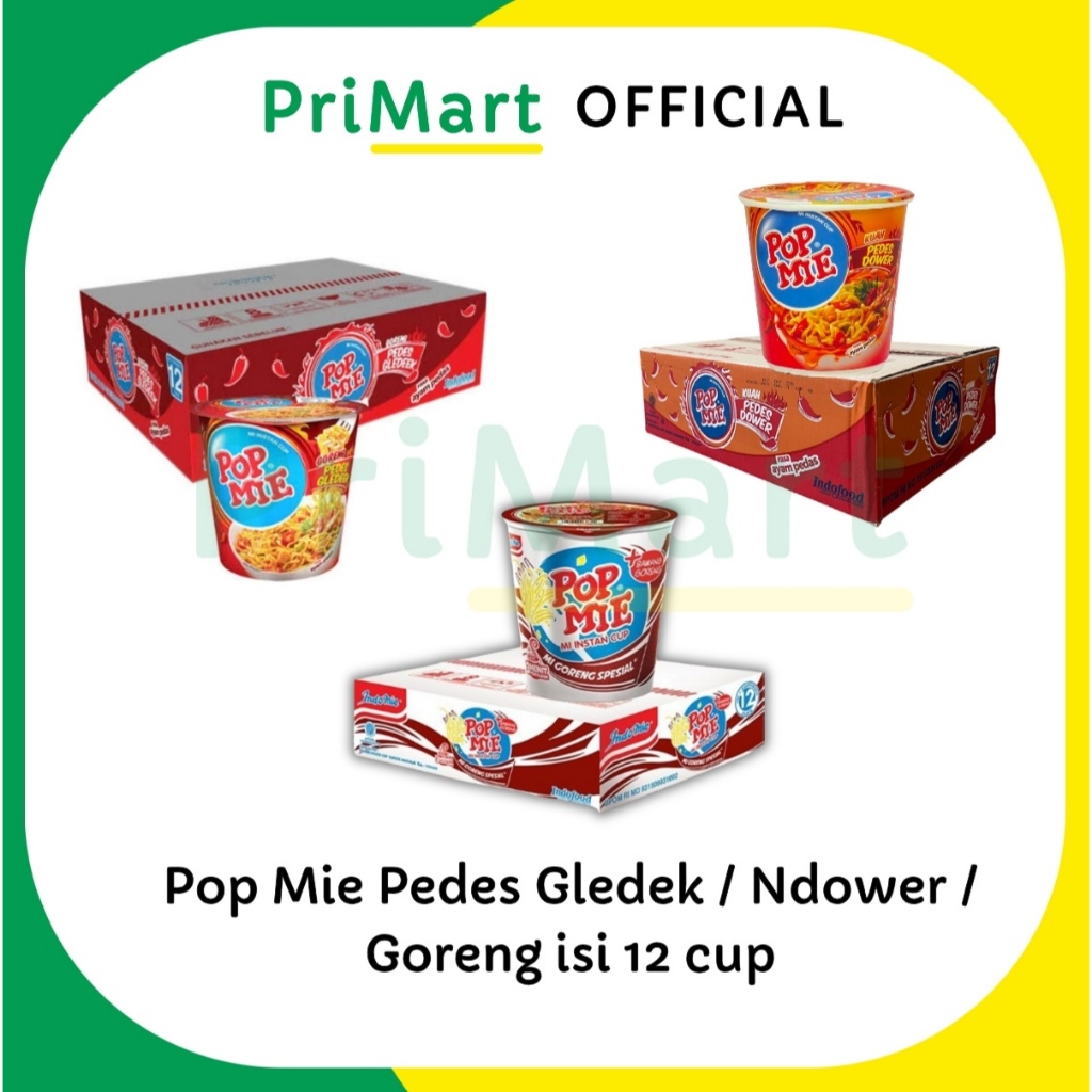 Jual Pop mie Goreng Special / Pop mie Pedas Gledek / Pop mie Pedas ...