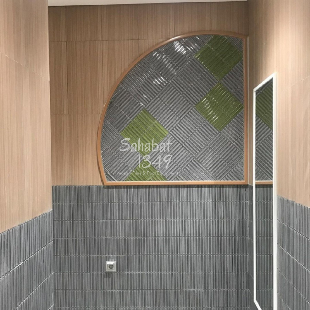 Jual Venus Mosaico POTTERY STRIPED CONCAVE SERIES Keramik Dinding ...