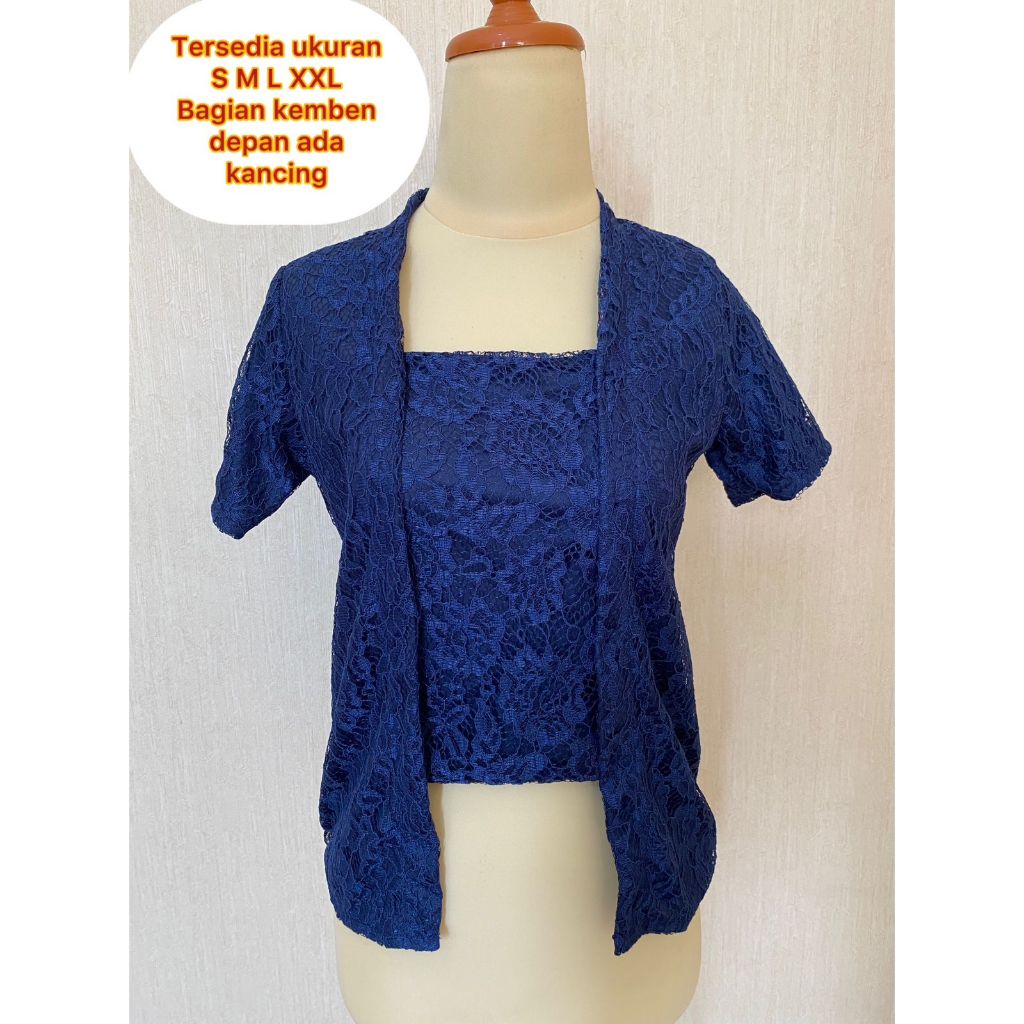 Jual Kebaya Modern Brukat Bali Atasan Kebaya Brokat Kutu Baru Murah Grosir Baju Atasan Kebaya ...