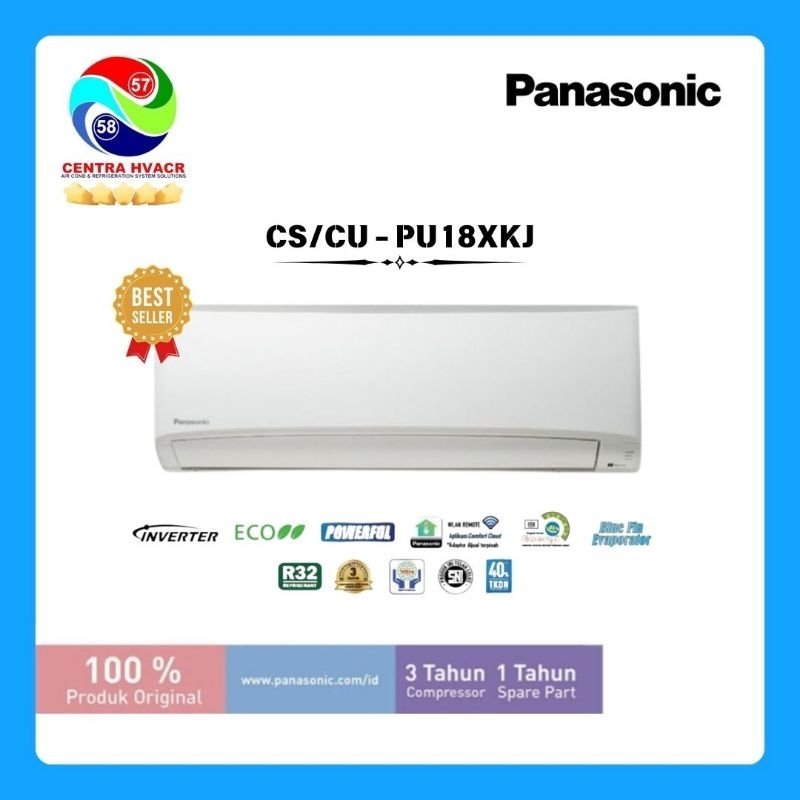 Jual AC Panasonic Standart Inverter Si-Biru Super X 2 PK Model CS/CU - PU18XKJ | Shopee Indonesia