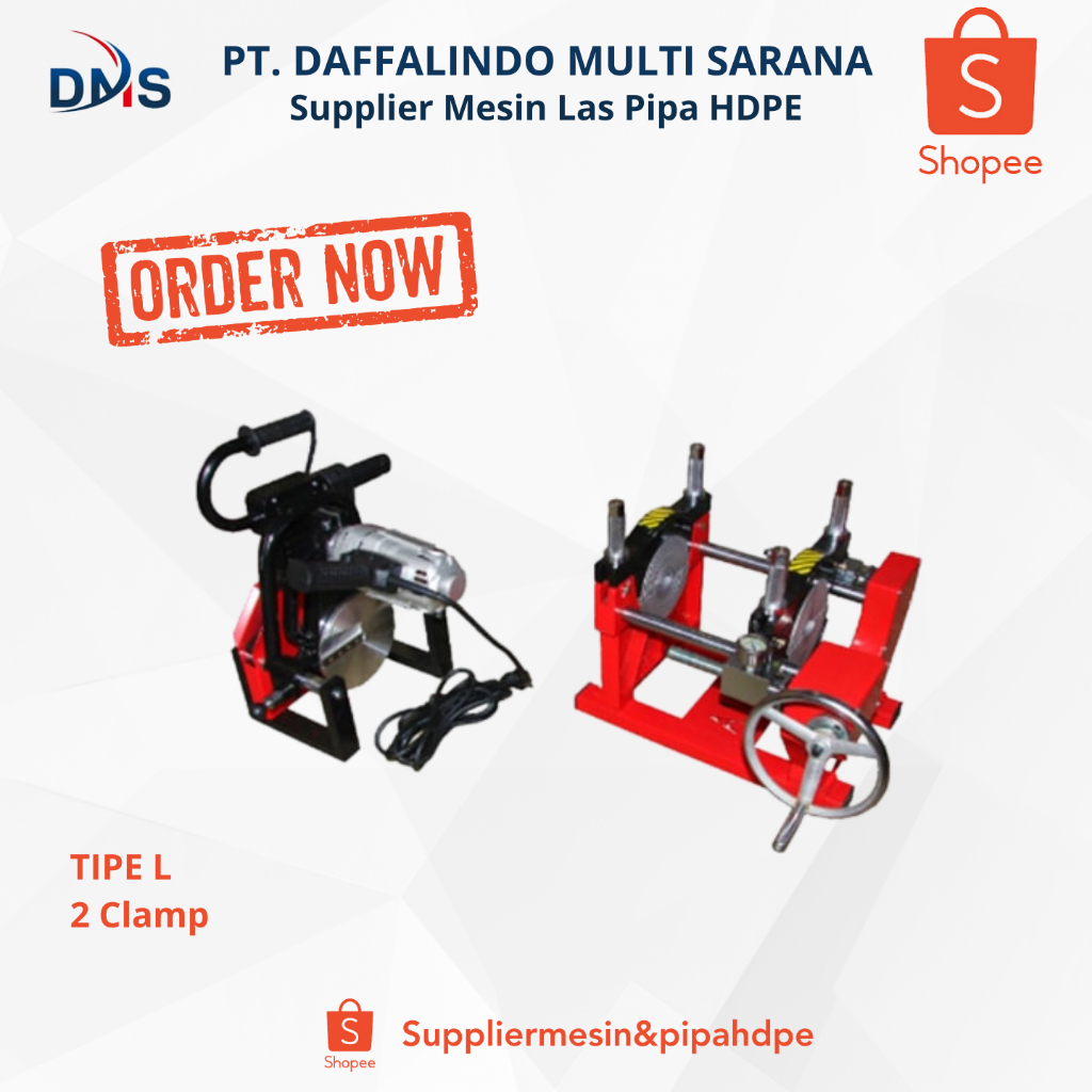 Jual Mesin Las Pipa HDPE Tipe L (2 Clamp) manual | Shopee Indonesia