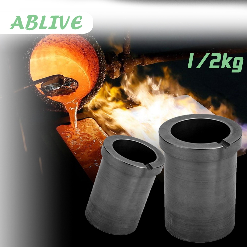 Jual Crucible Graphite 1kg/2kg Crucible Melting Pot For Gold And Silver ...