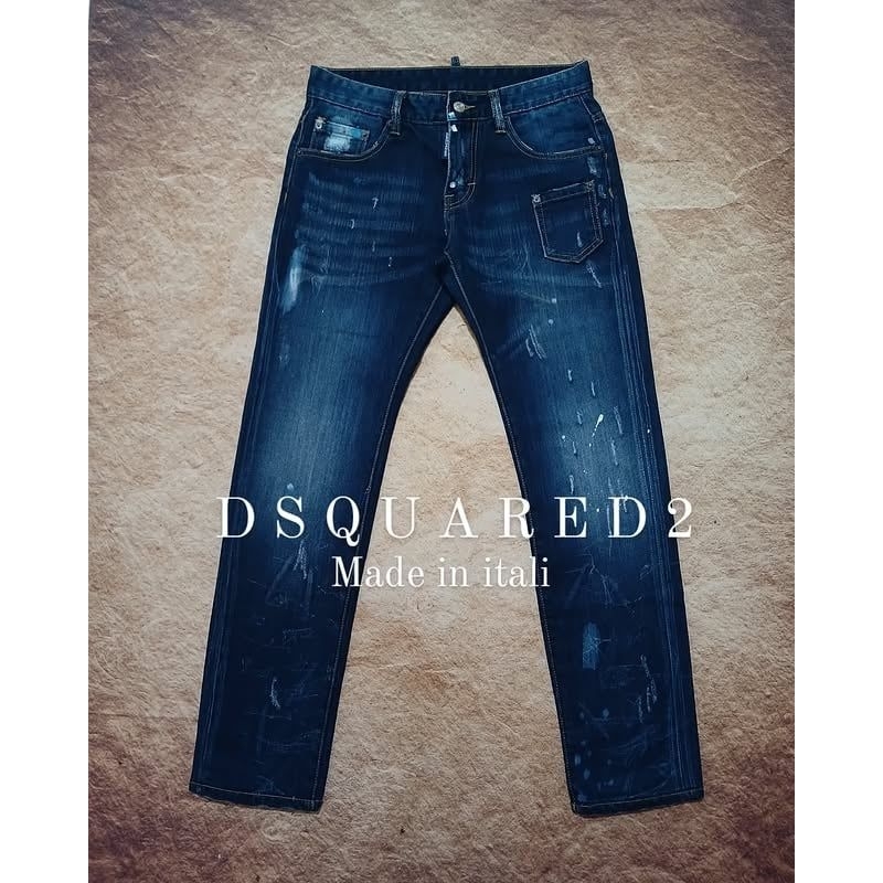 Jual jeans DSQUARED 2 bahan denim tebal model slimstright bekas/second ...