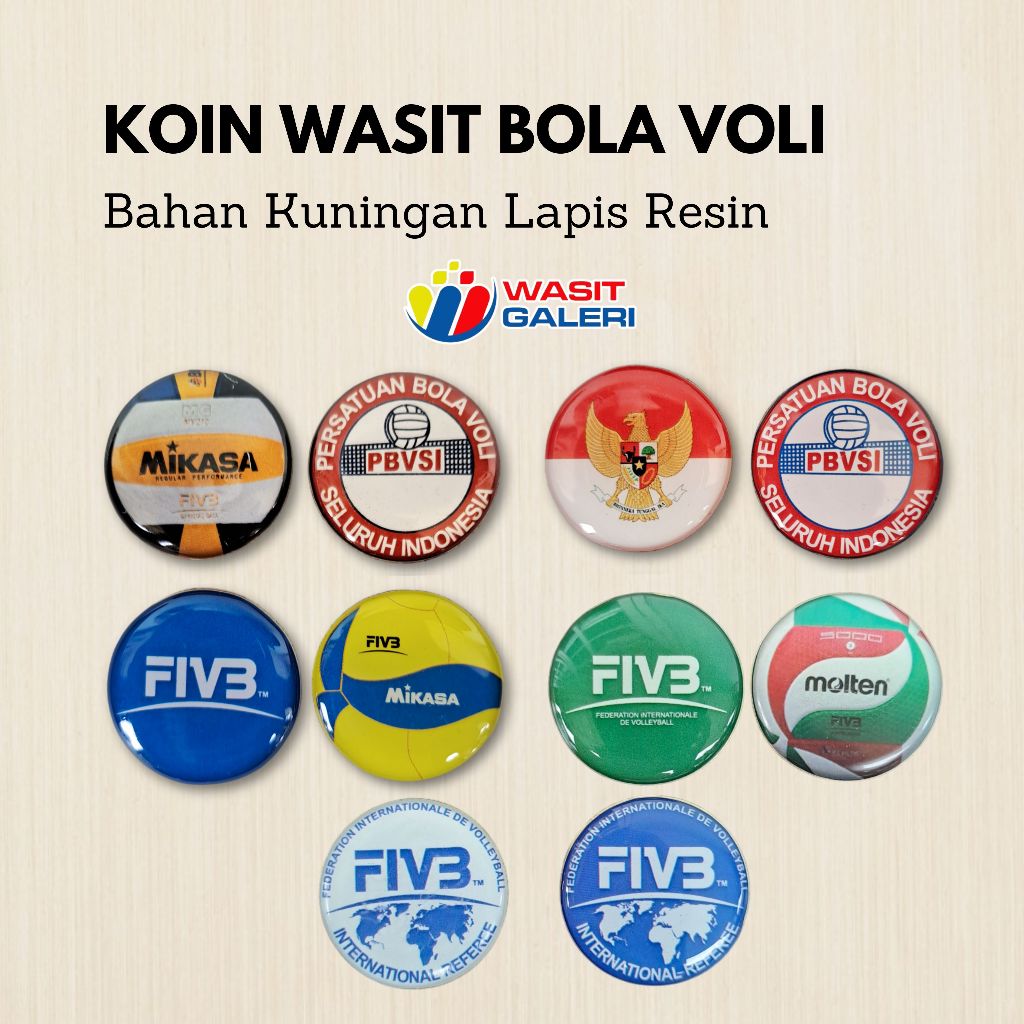 Jual KOIN TOS/KOIN WASIT VOLLY BALL / FIVB / PBVSI (BAHAN KUNINGAN ...