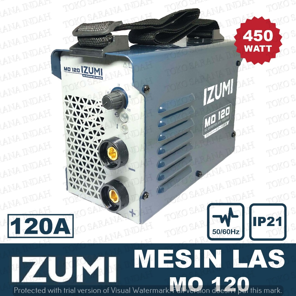 Jual IZUMI Mesin Las Listrik Jepang MO 120 - MO 128 Travo IGBT Las Inverter 450 Watt MMA 120 A ...