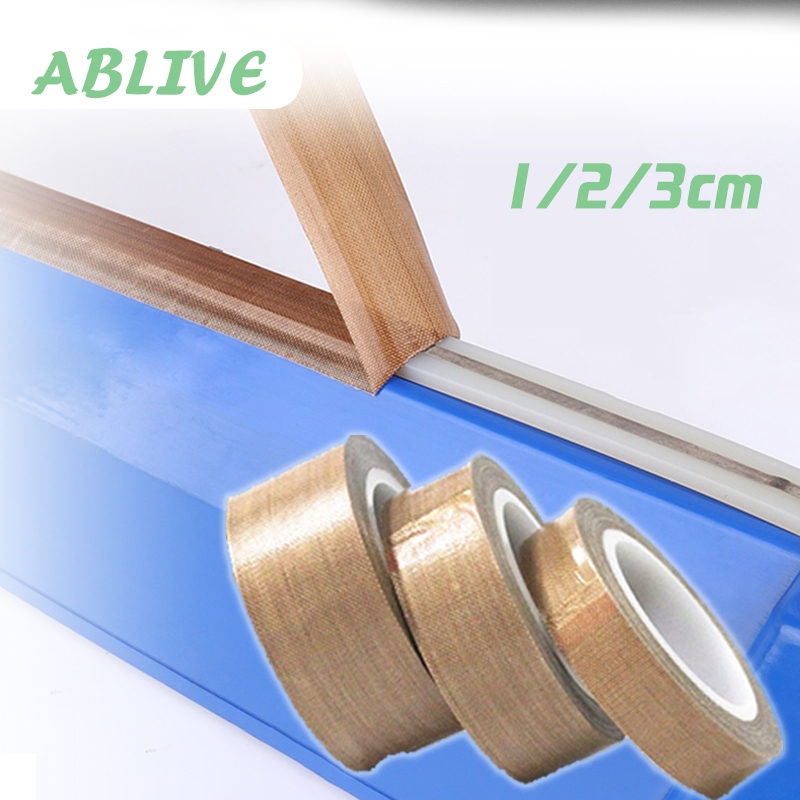Jual 10m Teflon Tape Isolasi Tahan Panas 1/2/3cm Kain Teflon Mesin ...