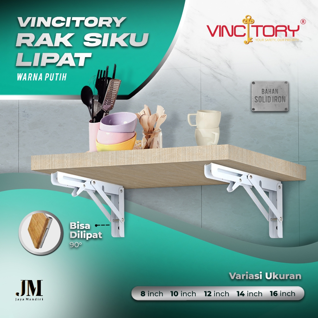 Jual Vincitory Engsel Siku Rak Meja Lipat Foldable Bracket Ambalan ...