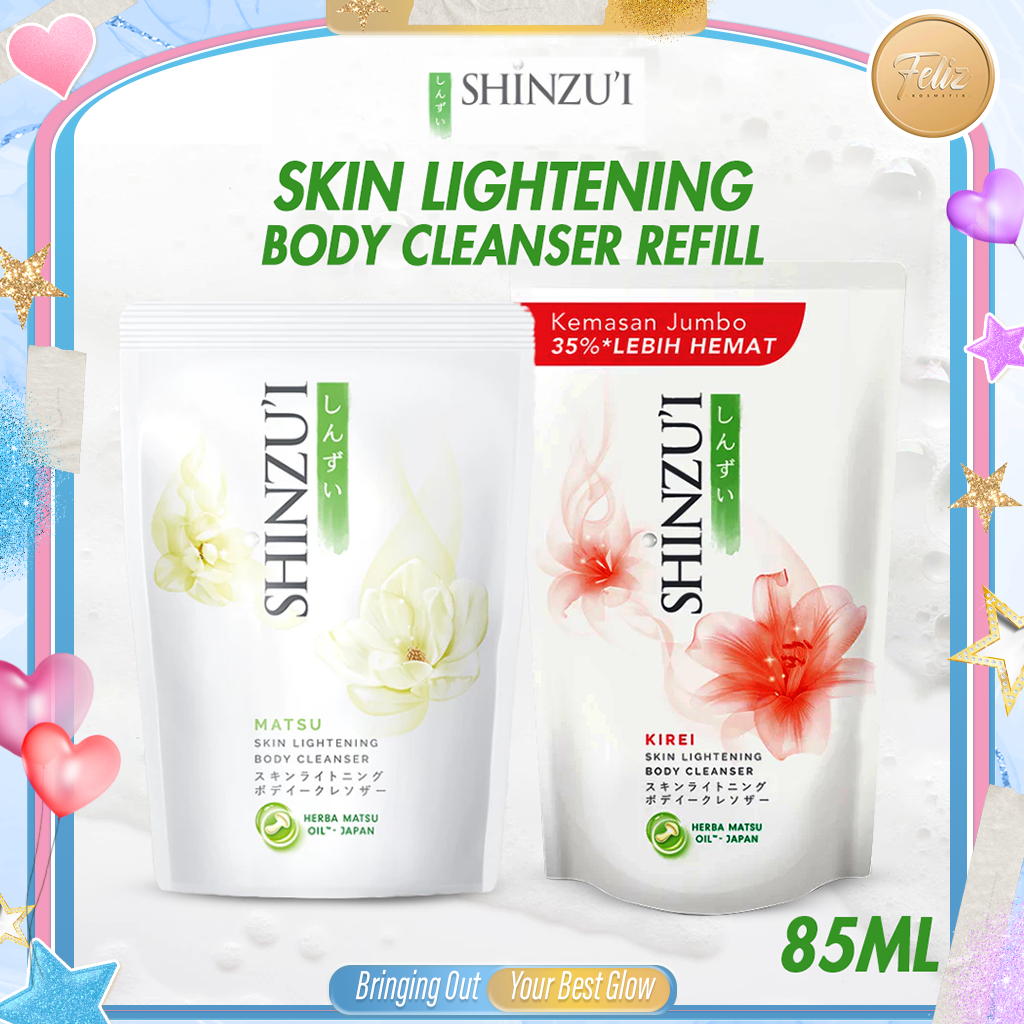 Jual * FELIZ * SHINZUI Skin Lightening Body Cleanser Refill 85ml ...