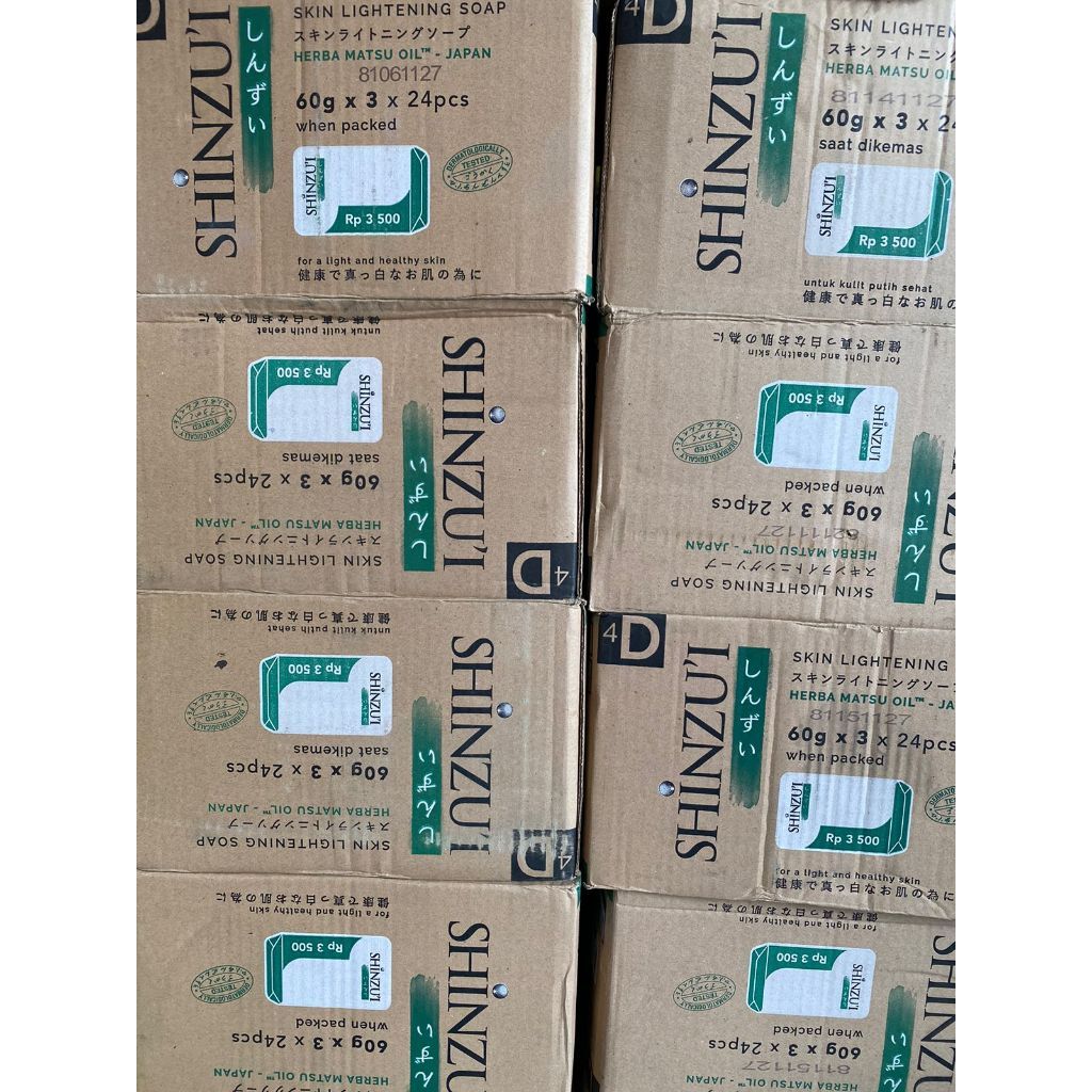 Jual SABUN SHINZUI KEMASAN 60gr JUAL PER KARTON ( KARTONAN ) | Shopee ...