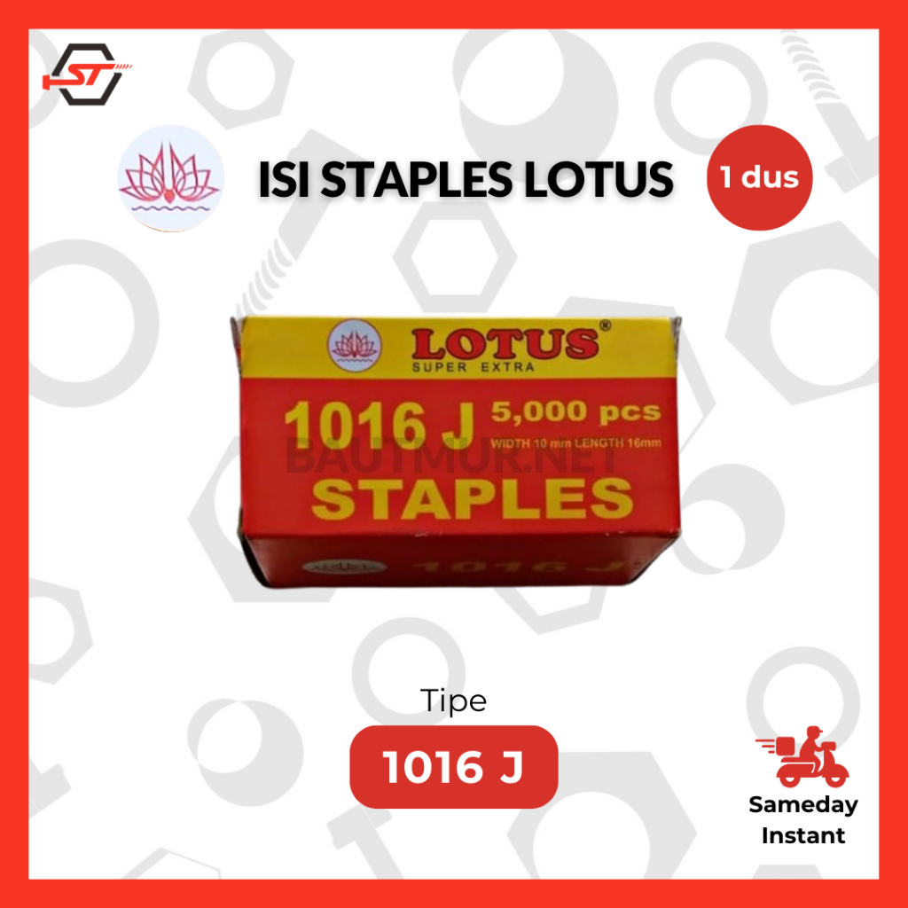 Jual Isi Paku Tembak LOTUS 1016J - REFILL Air Nailer 1016J - Staples ...