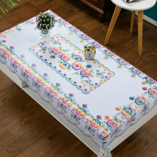 Jual Taplak Meja 90x150cm Anti Air Anti Noda Bahan PVC Tebal Aesthetic ...