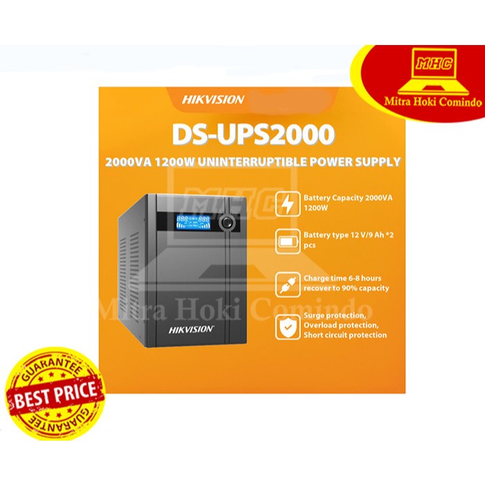 Jual UPS HIKVISION DS-UPS2000 2000VA 1200W UNINTERRUPTIBLE POWER SUPPLY UPS CCTV | Shopee Indonesia