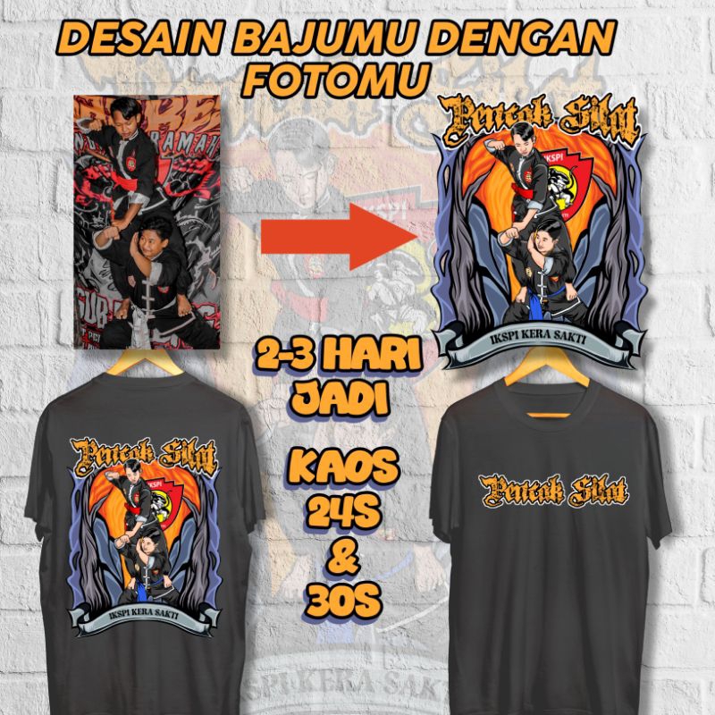 Jual Sablon kaos custom / Sablon kaos desain sendiri / kaos murah pria / desain custom | Shopee ...