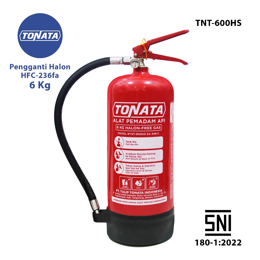 Jual Alat Pemadam Api Tonata SNI / APAR Clean Agent HCFC/HFC 6 kg | Shopee Indonesia