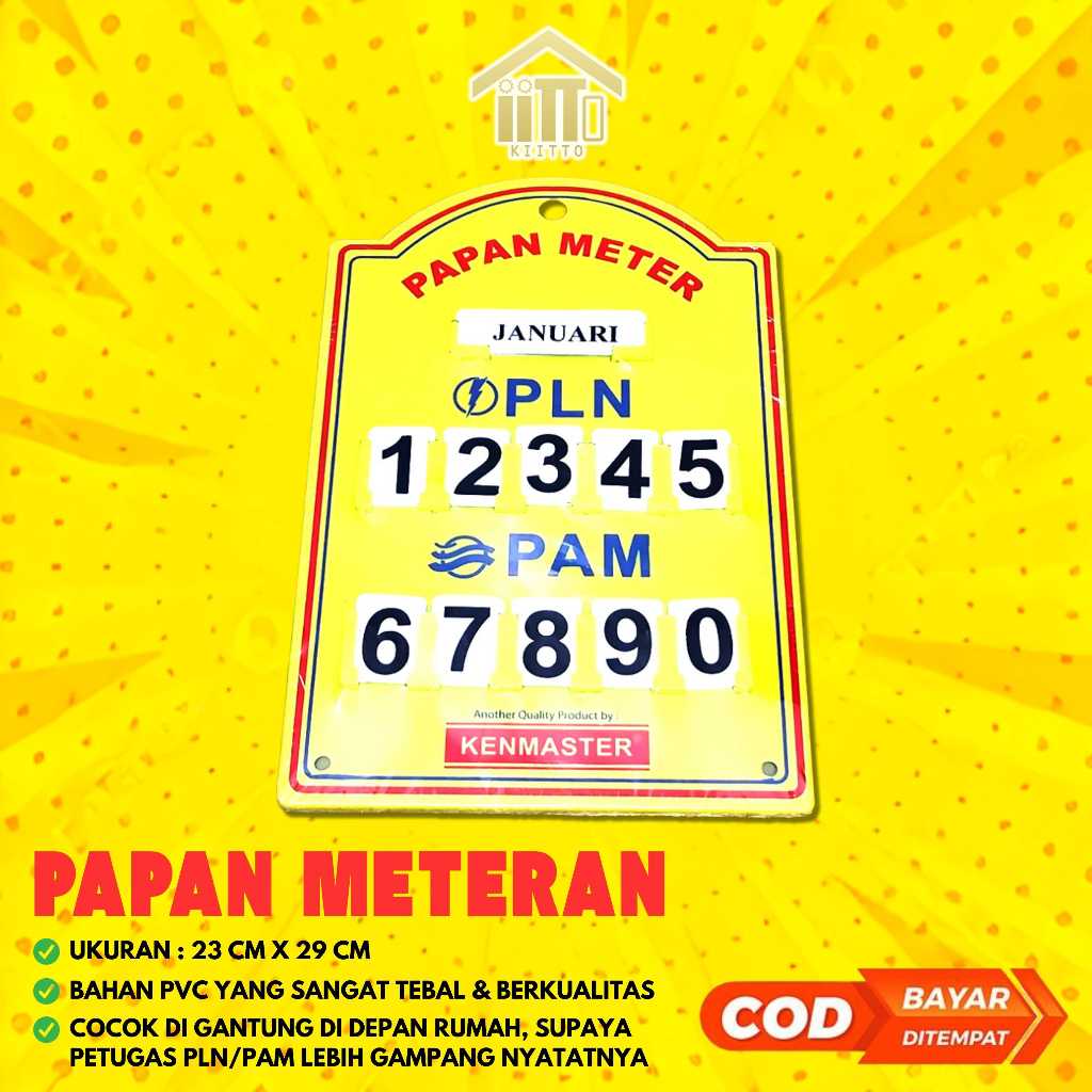 Jual PAPAN METERAN PLN PAM LISTRIK AIR METER / PAPAN METERAN PLN PAM ...