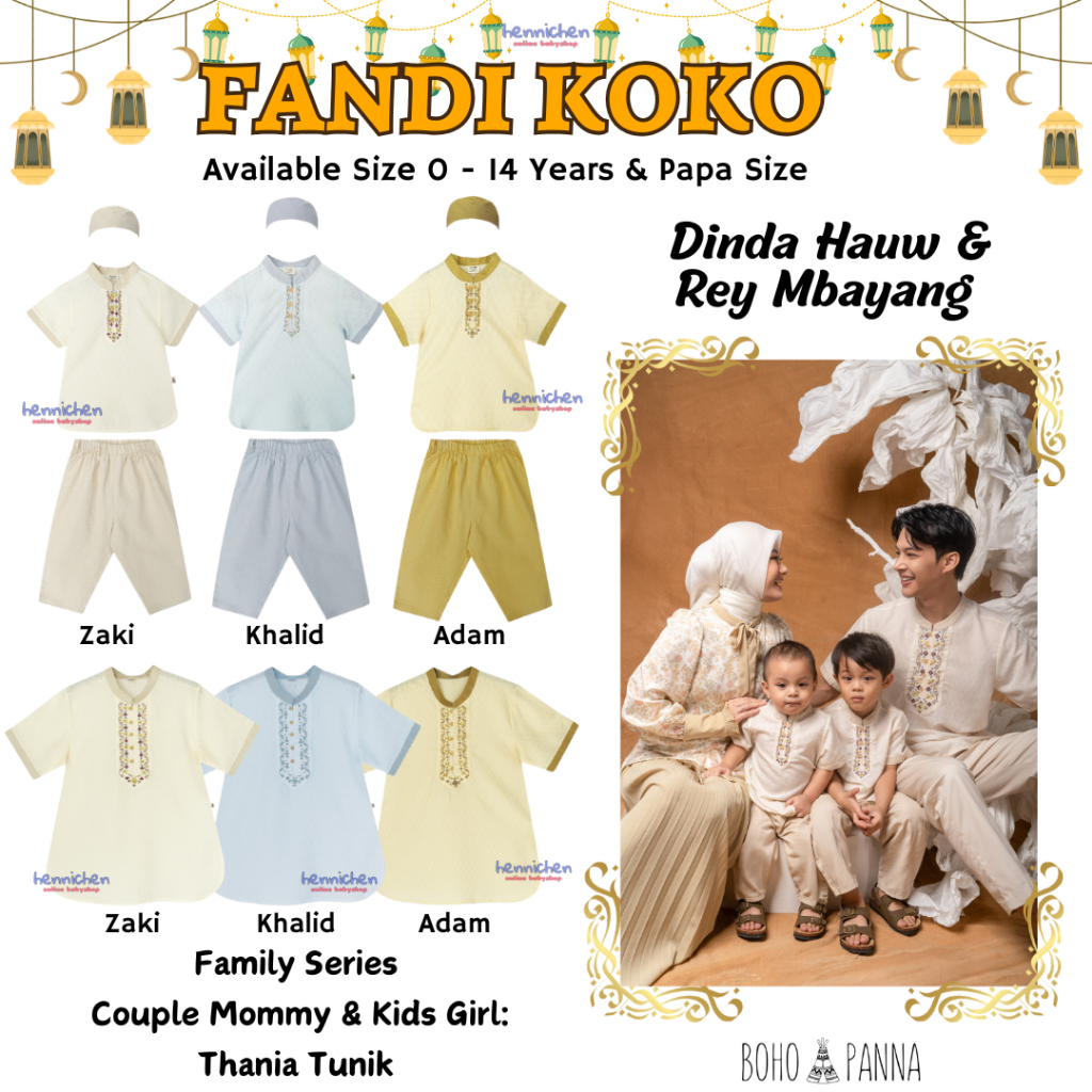 Jual Bohopanna 0-14 Tahun & Dewasa Fandi Koko / Setelan Raya + Peci / Harun Set Pakaian Lebaran ...