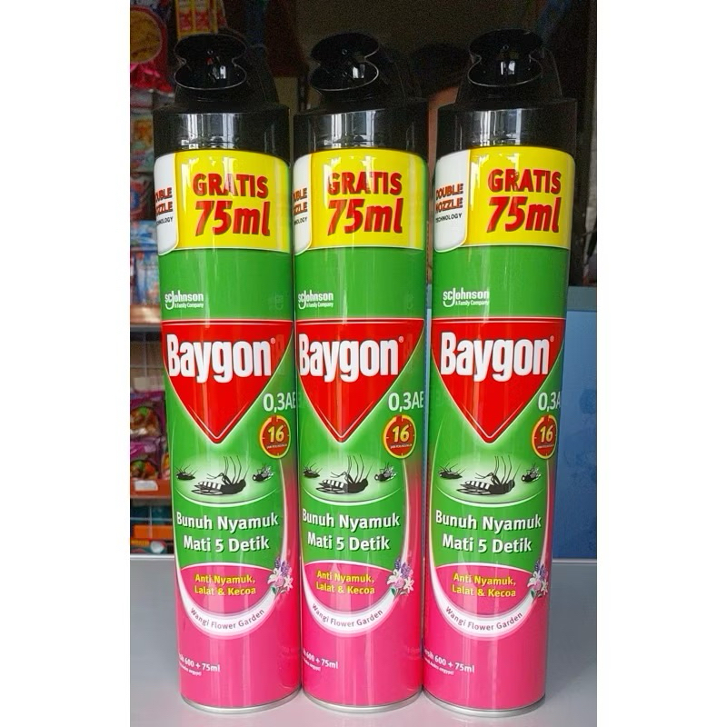 Jual Baygon Flower Garden 600 + 75 ml - Baygon ekstra | Shopee Indonesia
