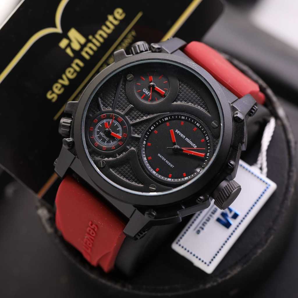 Jual Seven Minute Jam Tangan Pria Triple Time (3 Bulatan aktif ...