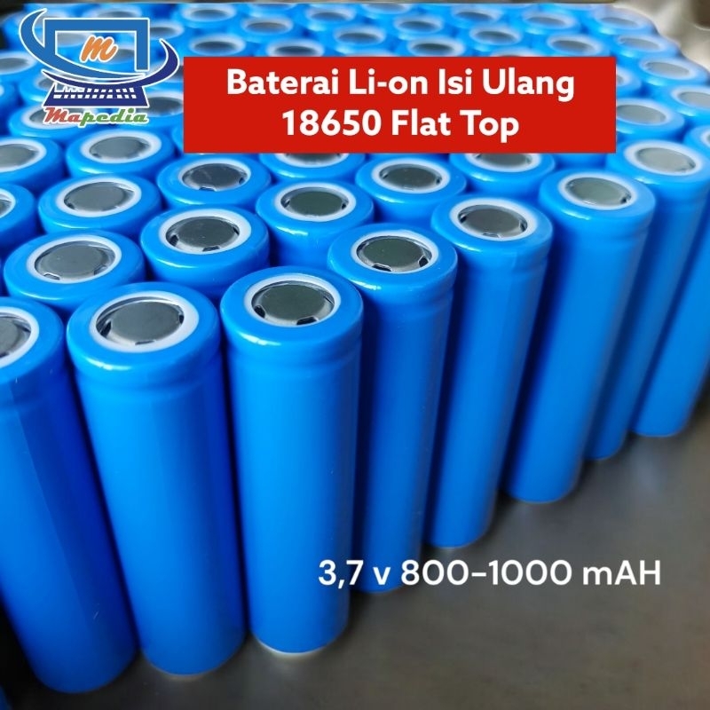 Jual Baterai Li-ion 18650 Battery PowerBank Senter Kipas Batre ...