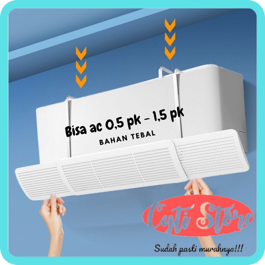 Jual Deflektor AC Talang Penahan Angin Cover Angin AC Retractable Air ...