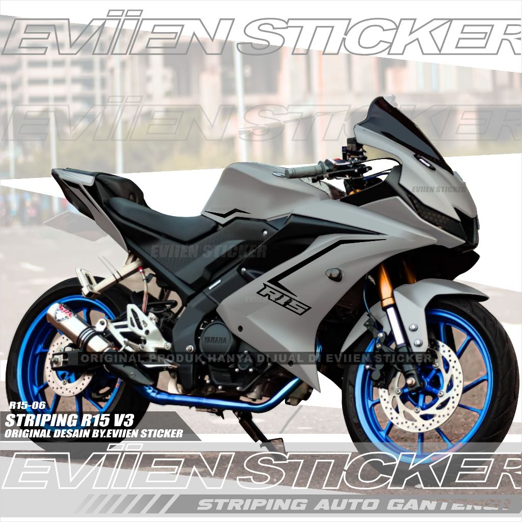 Jual Striping Stiker Variasi R15-V3 Cutting Sticker Simpel Elegant R15 ...