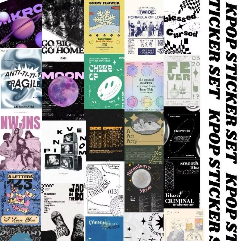 Jual 25pcs/pack AESTHETIC KPOP STICKER / POSTER KPOP STICKER / kpop ...