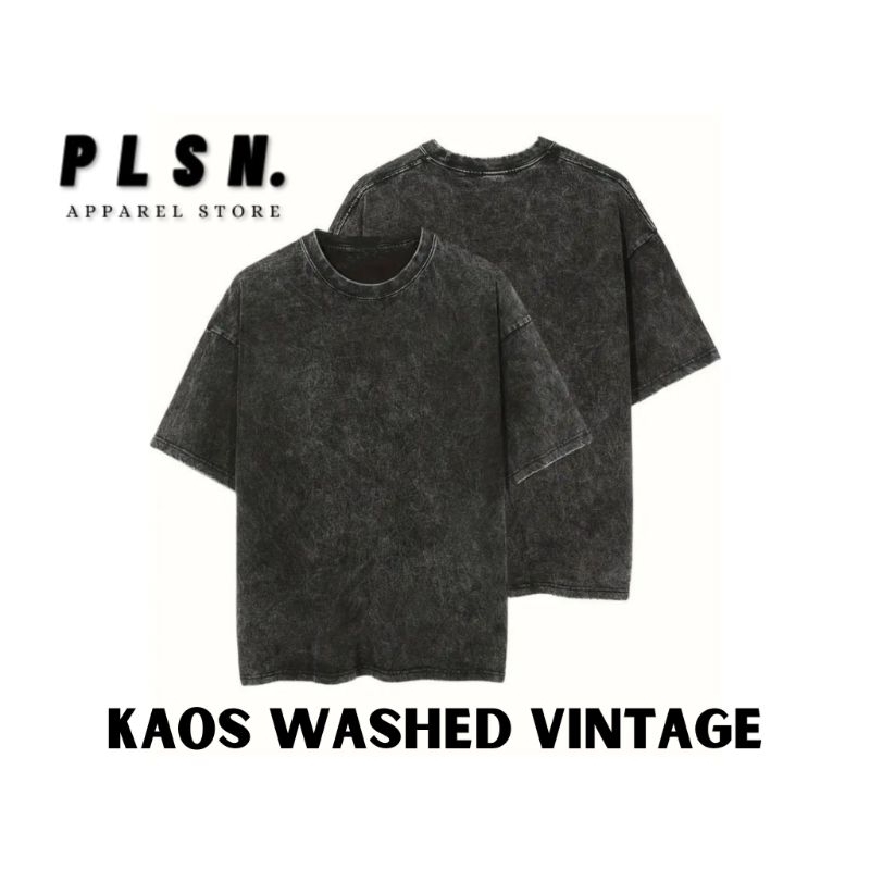 Jual PLSN KAOS REGULAR WASHING PREMIUM | KAOS WASHED OVERSIZE PREMIUM ...