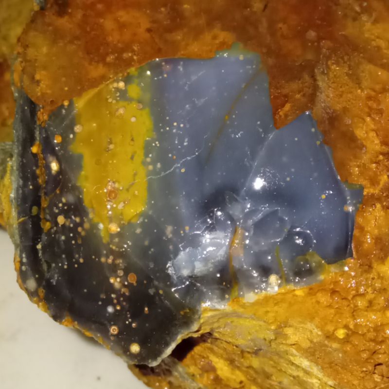 Jual Original Batu Biru Mizone Kristal Motif Asli Baturaja | Shopee ...