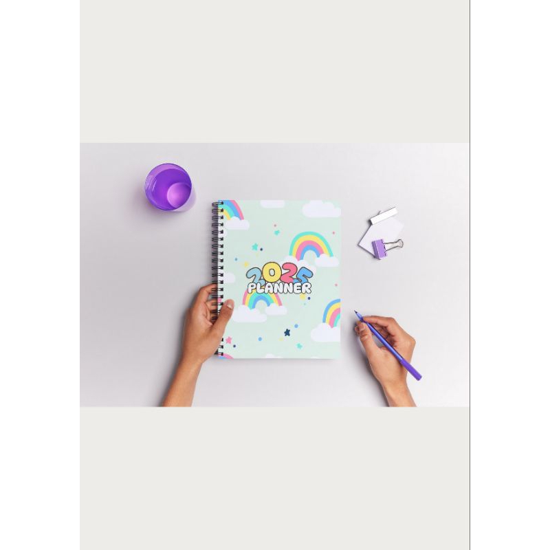 Jual Planner Book 2025 Planner Book Planner Rainbow Placeholder ...