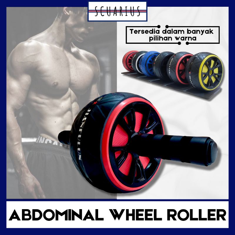 Jual Abdominal AB Abs Belly Wheels Roller Exercise Alat Sit Up Perut ...