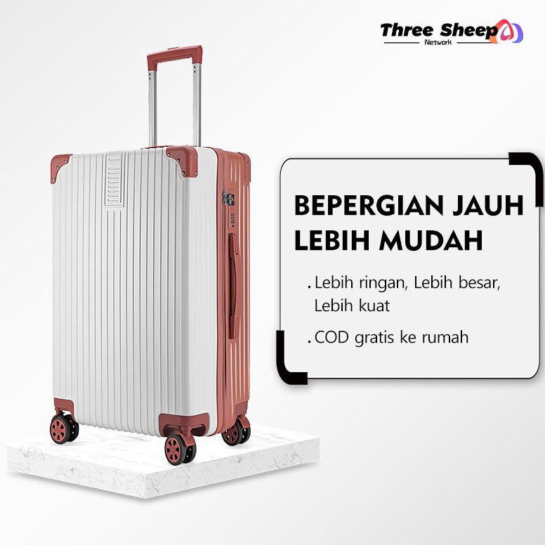 Jual Tren Kekinian THREE SHEEP NETWORK Koper A916 TSA Lock Koper Kabin ...