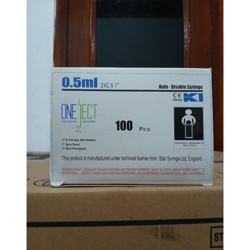 Jual Spuit One Ject 0.5ml / Syringe One Ject 0.5cc (per BOX) | Shopee ...