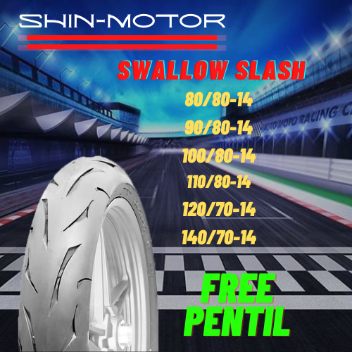 Jual Ban Motor Swallow Slash Soft Compound Tubeless Ring 14 Free Pentil ...