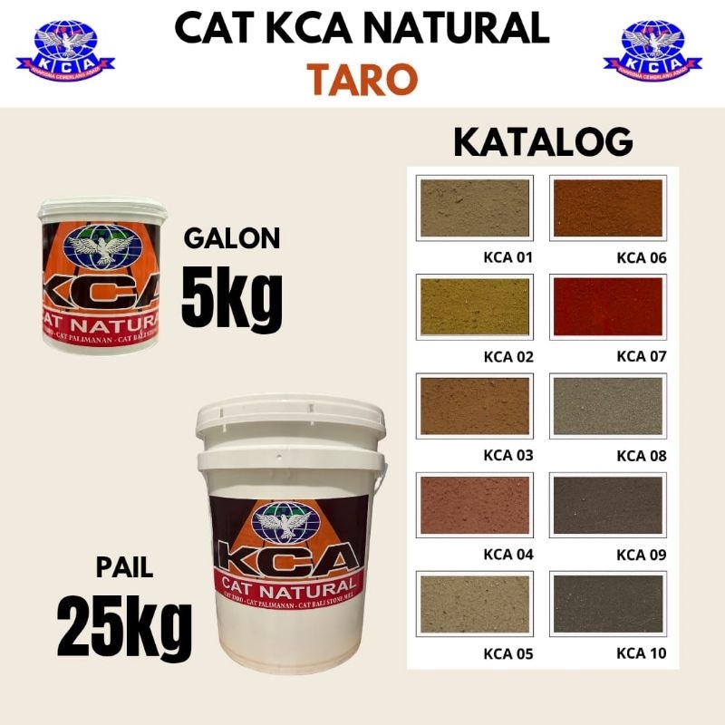 Jual Cat Tekstur KCA Natural Taro | Shopee Indonesia
