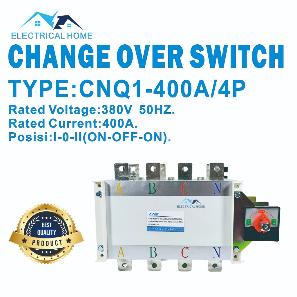 Jual COS/Change Over Switch/Ohm Saklar 4P 400A(I-0-II) | Shopee Indonesia